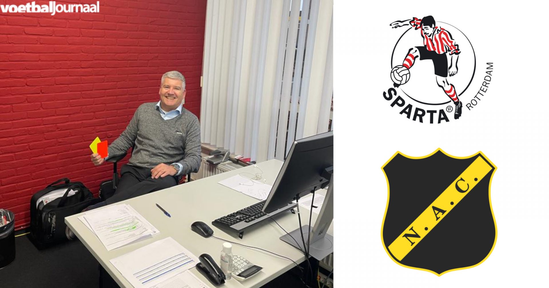 Scheidsrechter Evert van der Linden bij Unitas'30 heeft een mooi doel ...